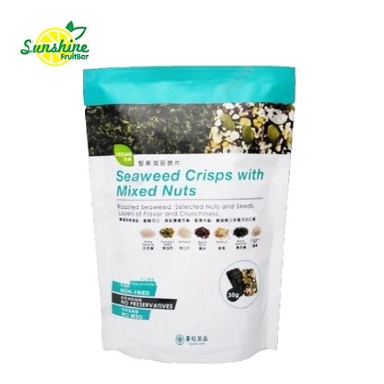 Sunshine Fruitbar. SEAWEED CRISPS WITH MIXED NUTS 30G